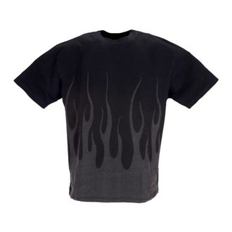 Vision Of Super Flames Tee Schwarzes Herren T-Shirt - - Tops - Herren - Schwarzk - L