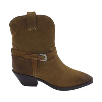 Ash Wildleder Schnallen Stiefelette - - Shoes - Damen - Braun - 36 EU