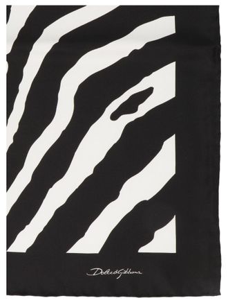 Dolce & Gabbana Womens Bicolor Silk Scarf