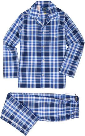 Polo Ralph Lauren Herren Pyjama blau Twill Kariert