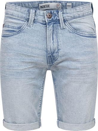 Indicode Herren Kurze Jeans (S-3XL) Regular Fit Stretch Hosen - 98% Baumwolle, Leichte, Atmungsaktive, Sommer Shorts Männer - B797 ICY-Blue XXX-Large