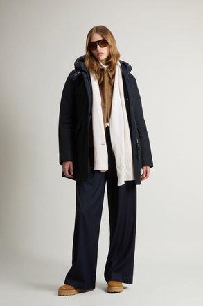 Woolrich Damen Arctic Parka aus Ramar Cloth Blau Größe XXL