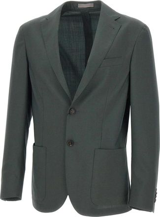 Corneliani Homme, Vestes, Vert, Taille: XL Blazer Whisper