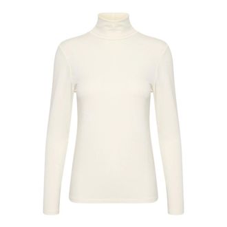 Soaked In Luxury Top Col Roul&eacute; Doux Blanc - Femme - Tops - Blanc - Taille: 38 FR