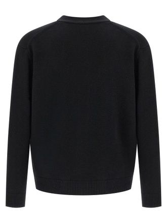 Maison Kitsun&eacute; Fox Head Cardigan - Black