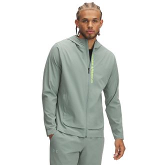 Under Armour Herren Outrun The Storm Jacket Laufbekleidung Laufjacke Green/Silica Green - Gr&uuml;n M