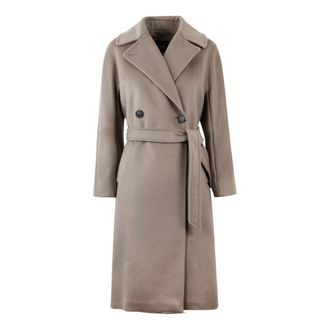 Max Mara Manteau droit Resina - Femme - Manteaux - Beige - Taille: 30 FR