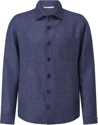 Maurizio Baldassari Overshirt mit Schurwolle und Leinen