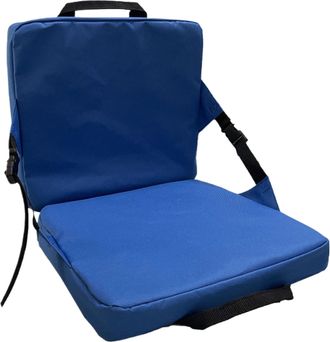 Generic Bequemer Klappstuhl für Stadion, breiter Stadionsitz, tragbares Kissen, Bleichstuhl, Bankstuhl mit Höhenverstellung, für Flugzeugsitze, Camping