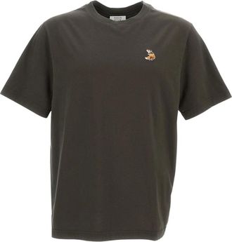 Maison Kitsun&eacute; Homme, Tops, Gris, Taille: XL T-shirt en jersey