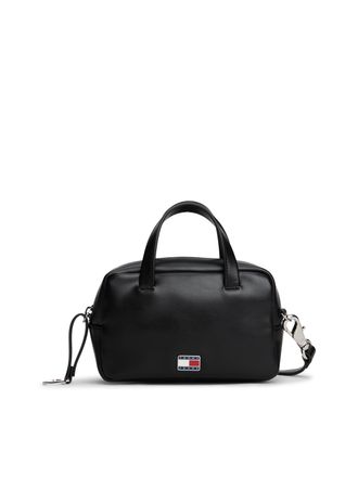 Tommy Jeans Umh&auml;ngetasche TOMMY JEANS TJW CITY TRUNK CROSSOVER, Damen, Gr. B/H/T: 18,5cm x 12cm x 7,5cm, schwarz, Lederimitat, Taschen Umh&auml;ngetasche, Damen Traget