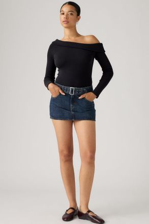 Levi's Mini Jupe Avec Ceinture - Femme - D&eacute;lavage Fonc&eacute; / Silver Lode - 23