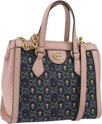 Gucci Sac &agrave; main vintage pr&eacute;-poss&eacute;d&eacute; - Femme - Pre-owned - Bleu - Taille: ONE Size