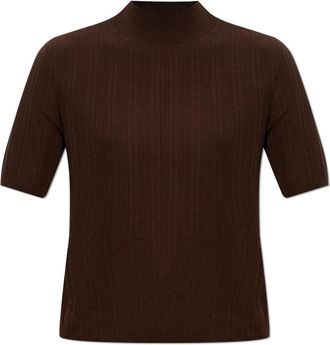 Officine G&eacute;n&eacute;rale Femme, Pulls, Brun, Taille: 38 FR Laya Top