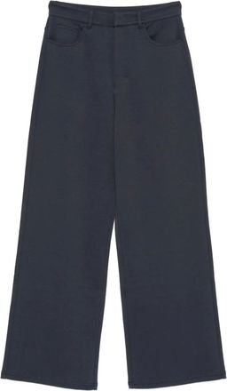 Max Mara Femme, Pantalons, Bleu, Taille: 40 FR Jersey Pantalons