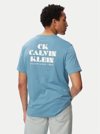 Calvin Klein Jeans T-Shirt Resort Graphic LV04RG802G Blau Regular Fit