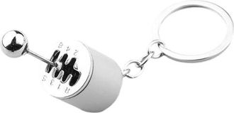 Generic Porte-cl&eacute;s levier de vitesse de voiture - Bo&icirc;te de vitesses manuelle &agrave; 6 vitesses, design r&eacute;aliste de levier de vitesse, construction en de zinc | Cad