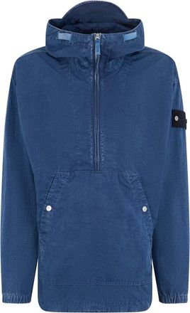 Stone Island Homme, Sweatshirts et sweats &agrave; capuche, Bleu, Taille: L Manteaux