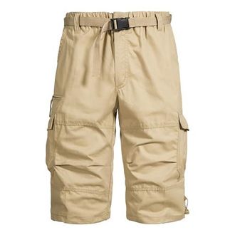 Generico Short d&eacute;t&eacute; d&eacute;contract&eacute; pour homme avec plusieurs poches, kaki, 3XL
