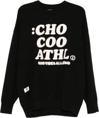 Chocoolate Sweatshirt mit Logo-Stickerei - Schwarz