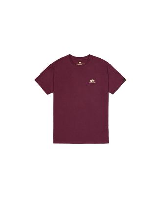 Alpha Industries Alpha Industries Herren Basic T Small Logo T-Shirt, Dark Cherry, XXL