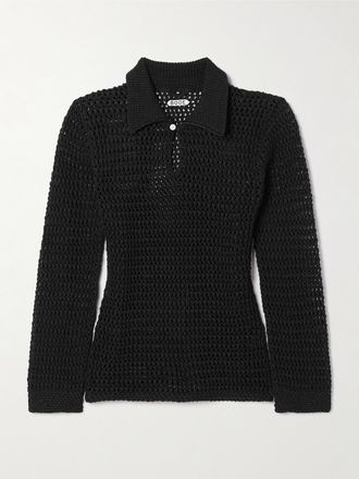 Bode Haut En Coton Crochet&eacute; Willows - Noir