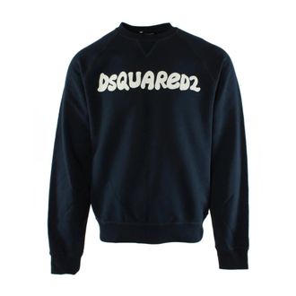 Dsquared2 Cool Fit Crewneck - - Sweatshirts & Hoodies - Herren - Blau - XL
