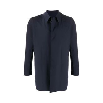 Herno Cappotto Monopetto - - Coats - Herren - Blau - 3XL