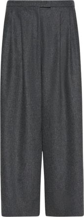 Max Mara Pantalon large - Femme - Pantalons - Gris - Taille: 34 FR