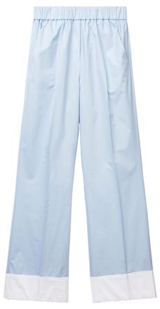 Benetton Damen Pantalone 42NCDF03K Hose, Celestino Chiaro 3L3, L