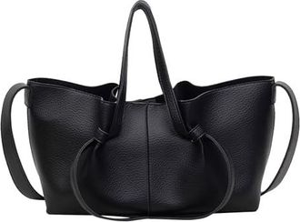 Generic Sac &agrave; Bandouli&egrave;re Femme en Cuir Vegan PU Grand Capacit&eacute; Tote &Eacute;l&eacute;gant Sac Messager pour Voyage, Travail, Quotidien