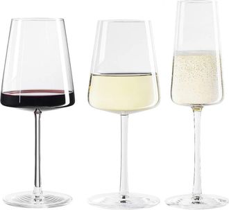 Stölzle 159 00 81: 18-TLG Hochzeits-Set Power Schloss Hüttenthal Gläser-Set mit 6 Rotweingläser, 6 Weißweingläser, 6 Champagnergläser