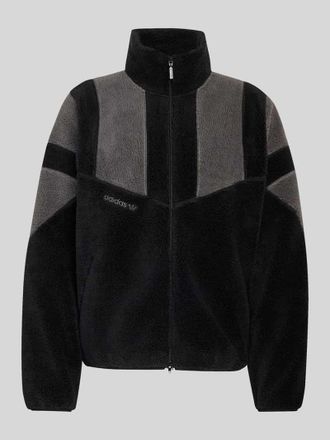 adidas Originals Loose Fit Sweatjacke mit weichem Fleece-Innenfutter