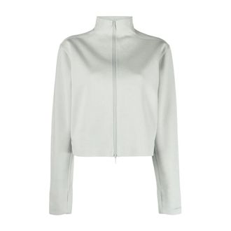 Calvin Klein Zip Through Sweater L&auml;ssiger Stil - - Sweatshirts & Hoodies - Damen - Grau - XS