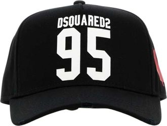 Dsquared2 Homme, Accessoires, Noir, Taille: ONE Size Casquette de baseball en coton