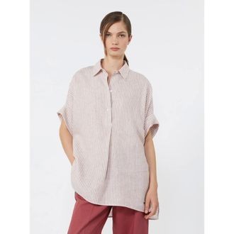 Max Mara Femme, Blouses et Chemises, Multicolore, Taille: 46 FR Chemise ample &agrave; col polo et manches kimono