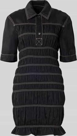 Nanushka Minikleid mit kurzer Knopfleiste