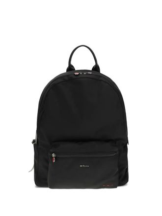 Kiton Rucksack mit Logo - Schwarz