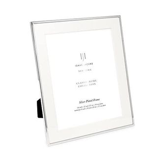 Isaac Jacobs Bilderrahmen, 25.4x30.5 cm, mattiert, 20.3x25.4 cm, Metall, klassischer Bilderrahmen für Tischplatte und zum Aufhängen, Dekoration für Zuhause und Bür