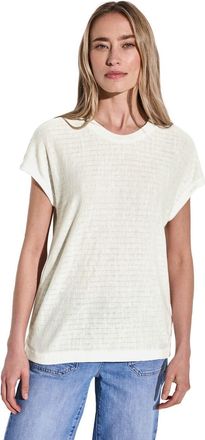 Street One Damen Shirt mit Streifenstruktur