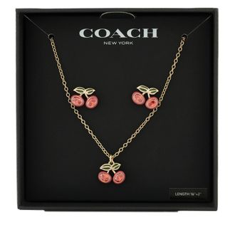 Coach Schmuckset Halskette und Ohrringe Coach 37551690 Goldfarben