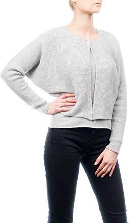 DALLE PIANE CASHMERE Cardigan 100% Cachemire - Femme, Couleur: Gris - Taille: Taille Unique