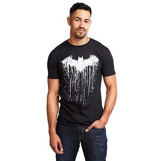 DC Comics RGMTS367- (Large) Shirt, Black (Black Blk), L Mens