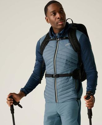 Regatta Andreson - Gesteppte Hybrid-Jacke in Porzellanblau und Night Sky