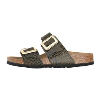 Birkenstock Sydney Cushion Buckle Sandalen - - Shoes - Damen - Gr&uuml;n - 38 EU