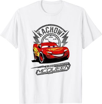 Disney Pixar Cars Lightning McQueen Kachow! Retro Shot T-Shirt