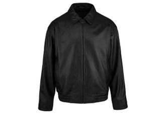 Trueprodigy Lederjacke Pekka Blouson Stil mit Hemdkragen