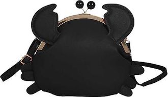 Generic The Monkey Is The Messenger Sac &agrave; bandouli&egrave;re d&eacute;contract&eacute; pour femme en cuir PU Sac &agrave; bandouli&egrave;re pour &eacute;cole gar&ccedil;ons adolescents, Noir, taille unique