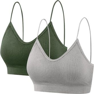 Generic Lot de 2 soutiens-gorge sans bretelles pour femme, N, XL