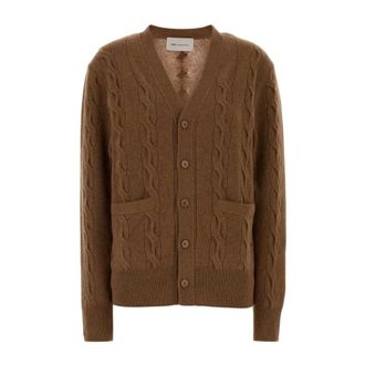 Ami Zopfstrick-Wollcardigan - - Knitwear - Damen - Braun - XL